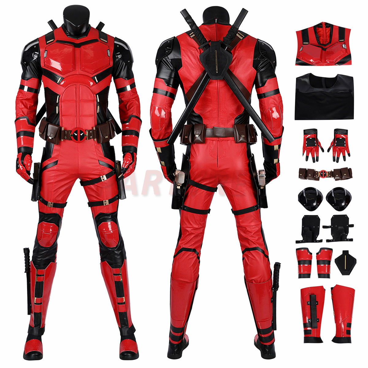 Deadpool & Wolverine Samurai Deadpool Leather Cosplay Costumes – PARTYREE